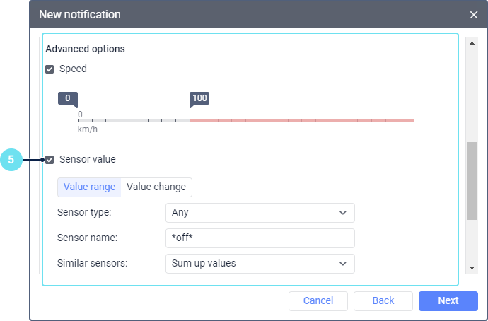Notification Types Fleetometer