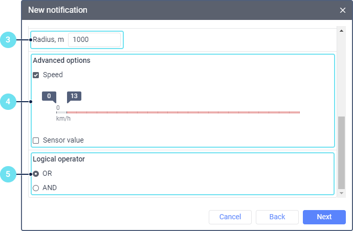 Notification Types Fleetometer