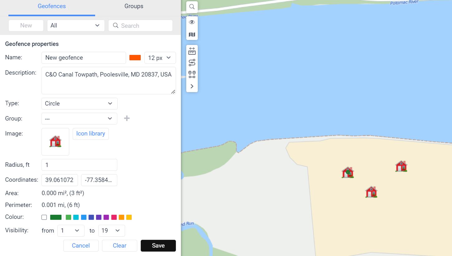 Creating Geofences - Fleetometer.com